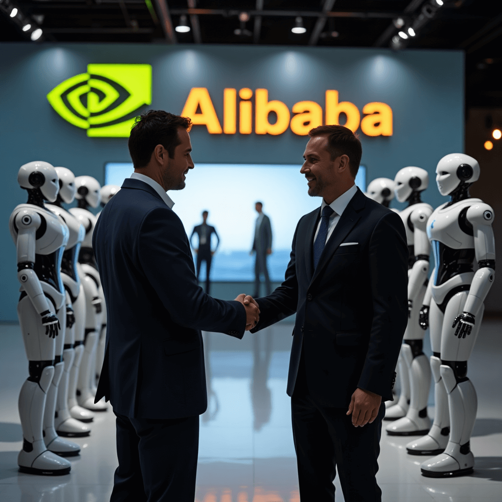 Alliance entre Alibaba et Nvidia pour les robots IA humanoïdes